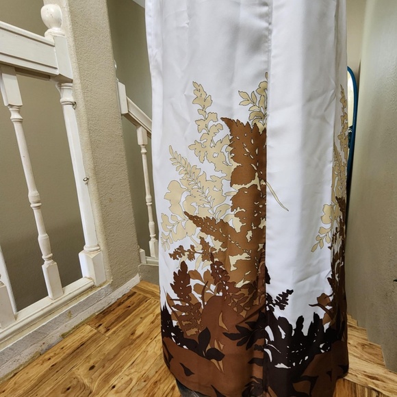 Waltah Clark | Dresses | 6s70s Vintage White Floral Waltah Clark Muumuu ...